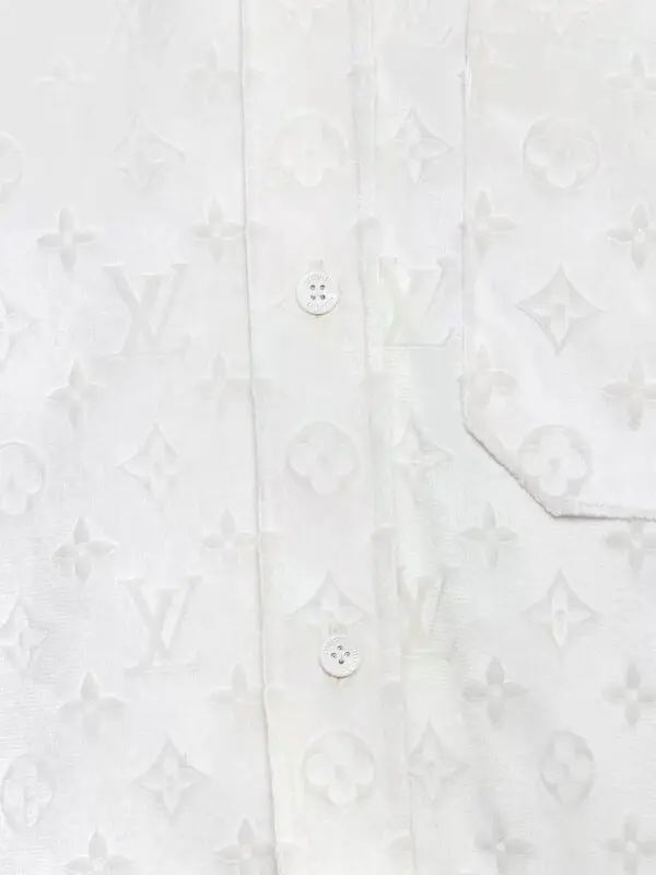 LOUIS VUITTON Monogram Embossed Velvet Shirt