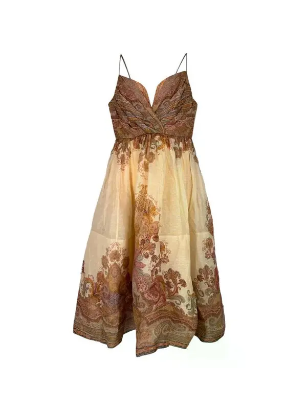 Zimmermann Illustration Draped Dress