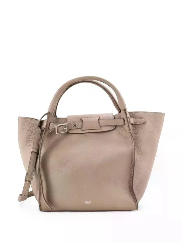 Celine Big Bag Grained Calfskin Small Satchel - Neutrals