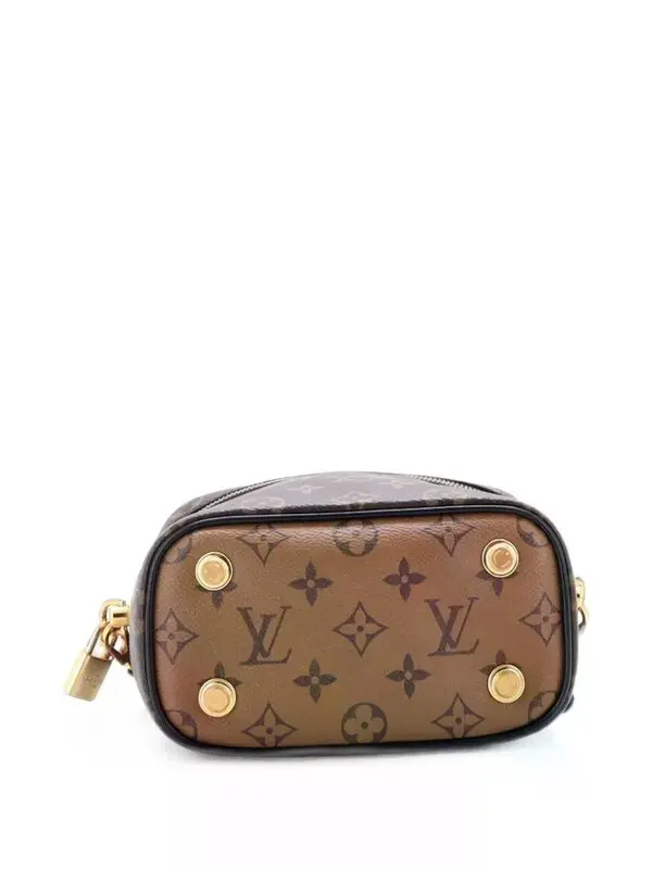 LOUIS VUITTON Vanity Handbag Reverse Monogram Canvas Pm Satchel - Brown