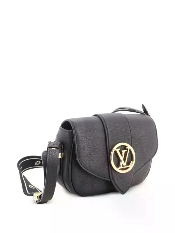 LOUIS VUITTON Pont 9 Soft Bag Leather Pm