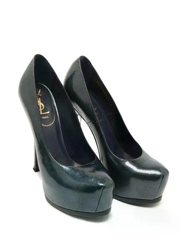 Saint Laurent Tribtoo Platform Pumps - Blue