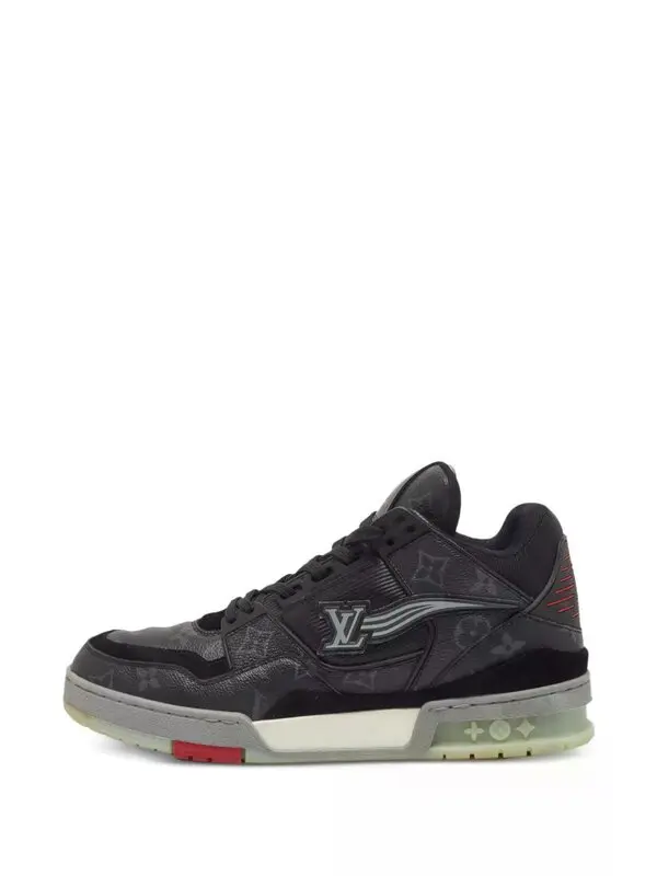 LOUIS VUITTON Monogram Eclipse Low-top Sneakers - Black
