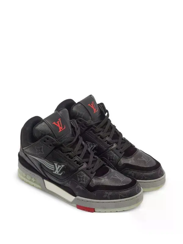 LOUIS VUITTON Monogram Eclipse Low-top Sneakers - Black