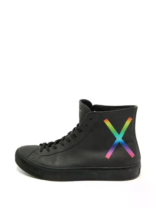 LOUIS VUITTON High Top Sneakers With Rainbow Graphic Print