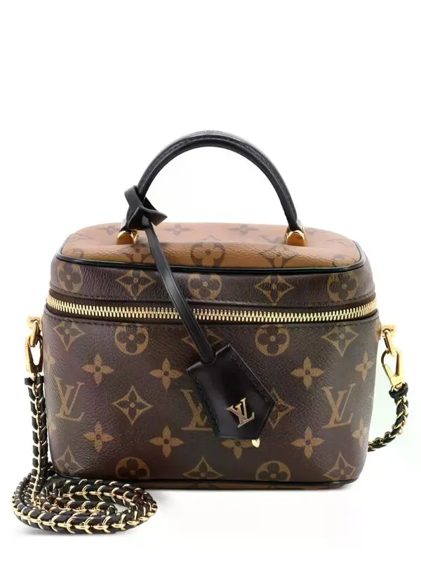 LOUIS VUITTON Vanity Handbag Reverse Monogram Canvas Pm Satchel