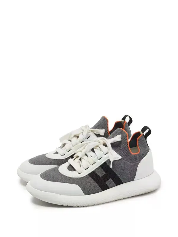 Hermès Crew Lace-up Sneakers - Grey