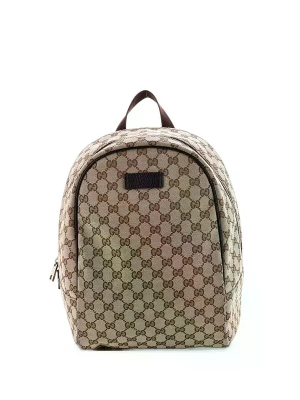 Gucci Gg Canvas Zip Around Travel Backpack