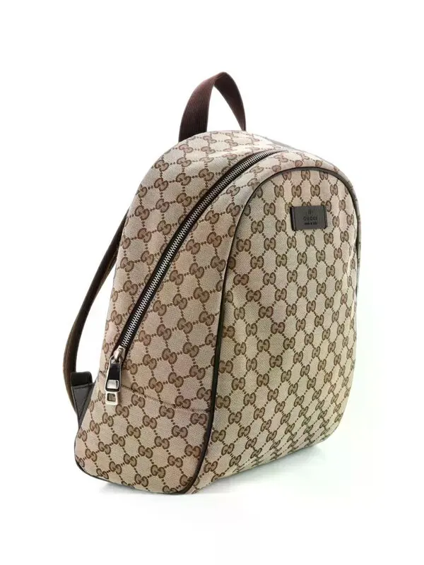 Gucci Gg Canvas Zip Around Travel Backpack
