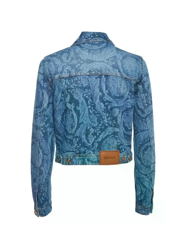 Versace Printed Medusa Denim Jacket