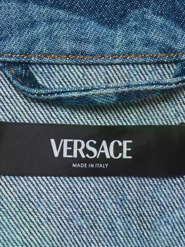 Versace Printed Medusa Denim Jacket