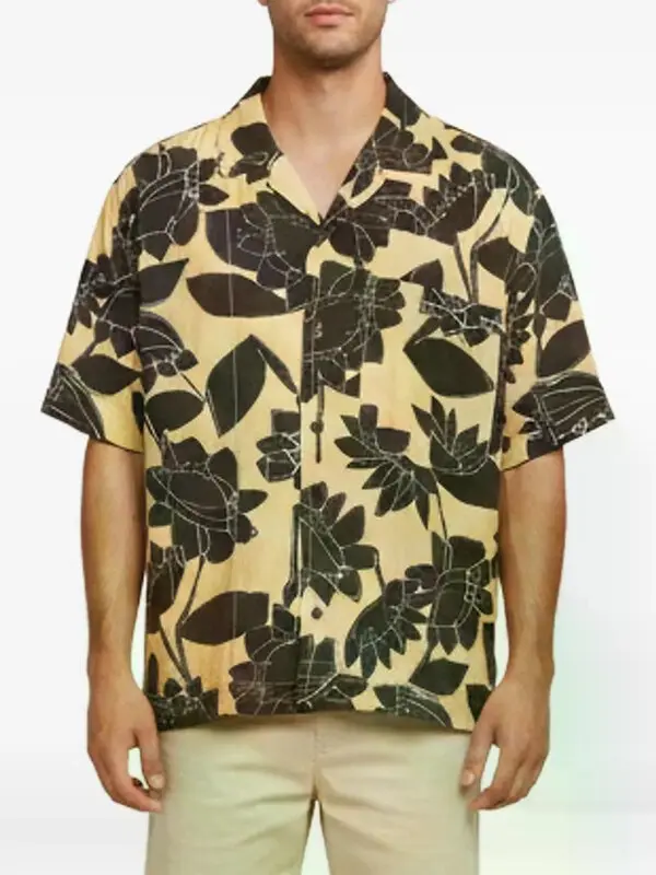 Jacquemus 2020 La Chemise Jean Floral-print Shirt - Yellow