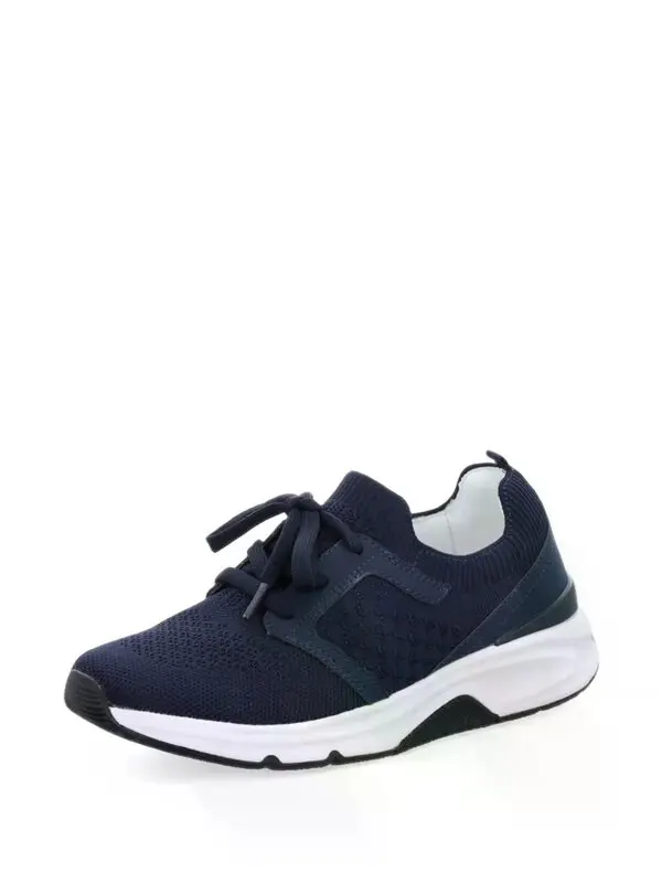 Gabor Knit Panelled Lace Up Sneakers