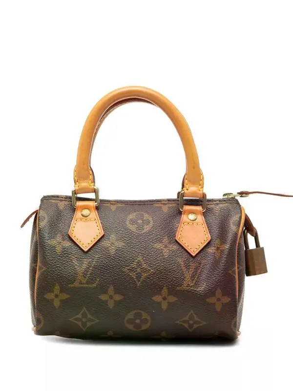 LOUIS VUITTON 1999 Monogram Mini Speedy Hl Satchel - Brown