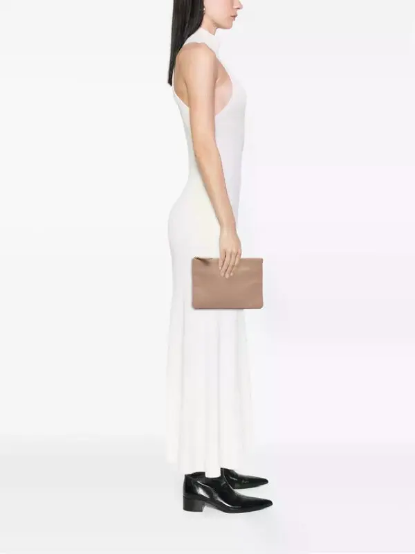 Burberry Pebbled Leather Clutch Bag