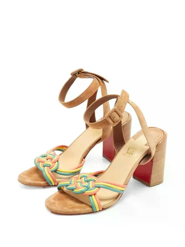 CHRISTIAN LOUBOUTIN Ella Ankle-wrap Block-heel Sandals