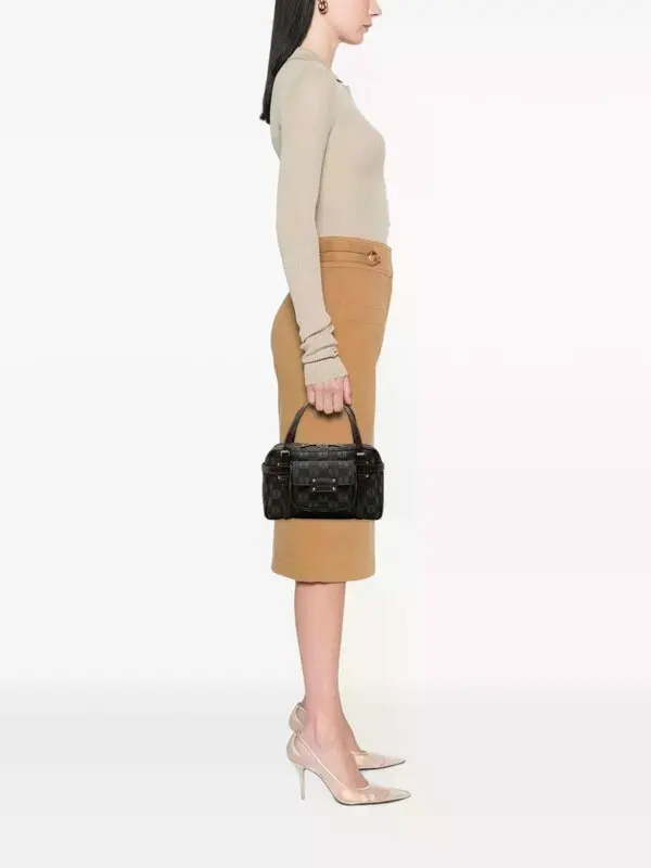 Loewe 2005 Anagram Coated Canvas Handbag
