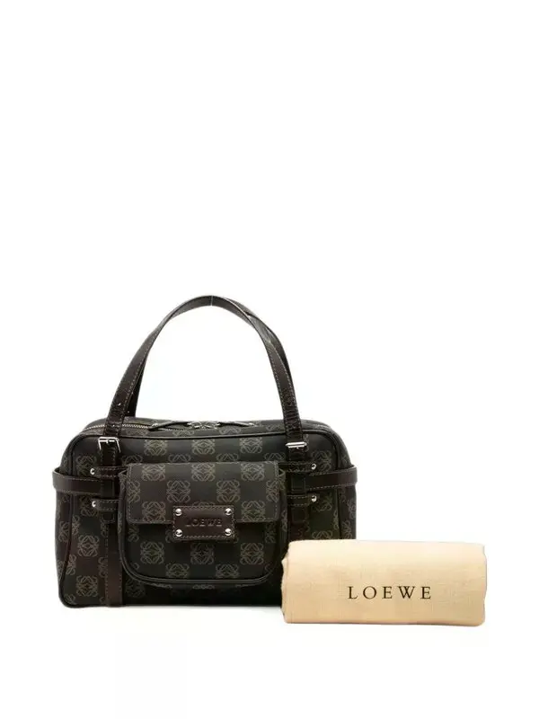 Loewe 2005 Anagram Coated Canvas Handbag