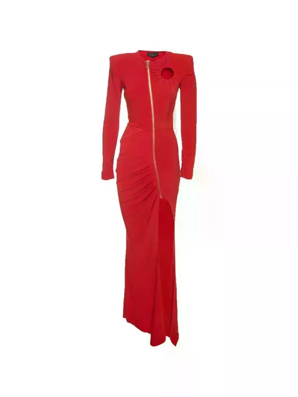 ZHIVAGO Draped Cut-out Maxi Gown