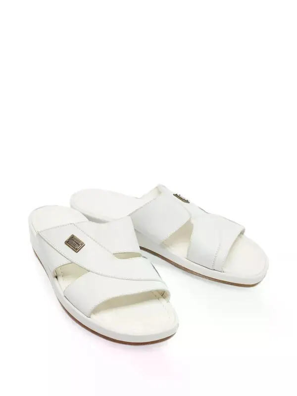 Dolce & Gabbana Masaccio Plaque Slide Sandals
