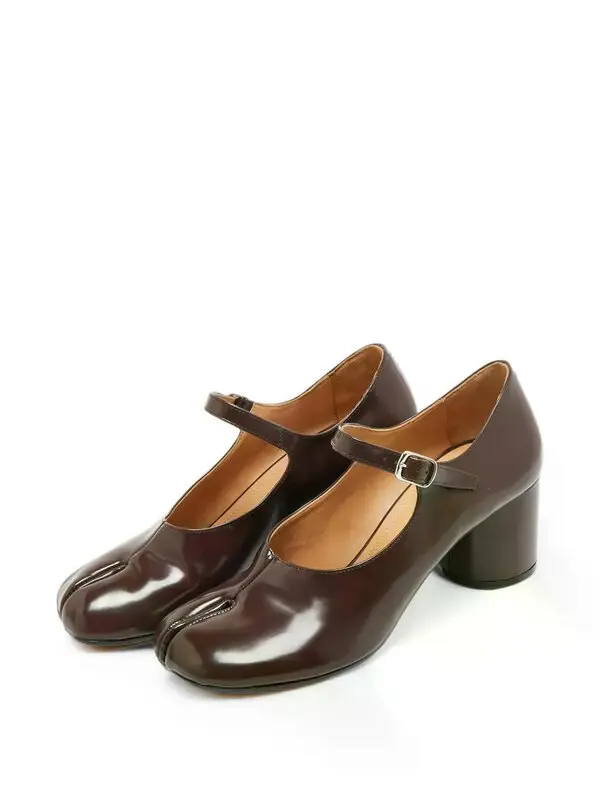 MAISON MARGIELA Tabi Mary Jane Block Heel Pumps