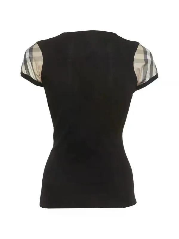 Burberry Check-panel T-shirt