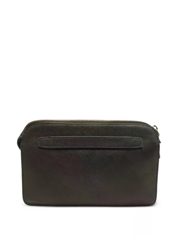 Prada Stripe-detail Clutch Bag