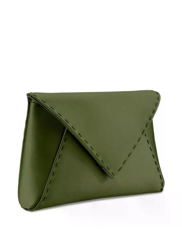 Tyler Ellis Small Lee Pouchet Clutch Bag - Green