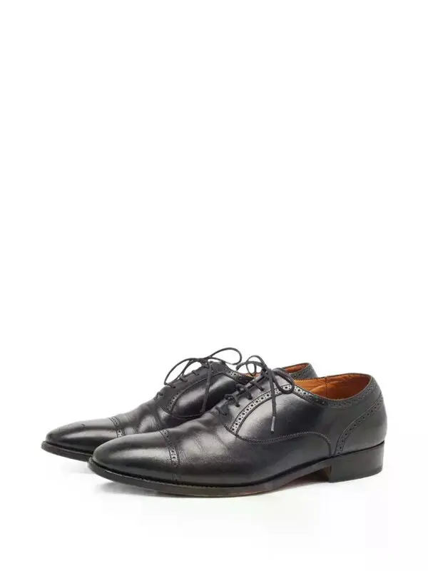 Prada Lace-up Oxford Shoes With Brogue Detailing