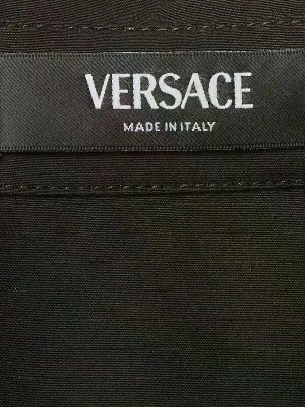 Versace Barocco-print Short-sleeve Shirt