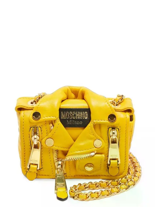 Moschino Mini Biker Jacket Crossbody Bag