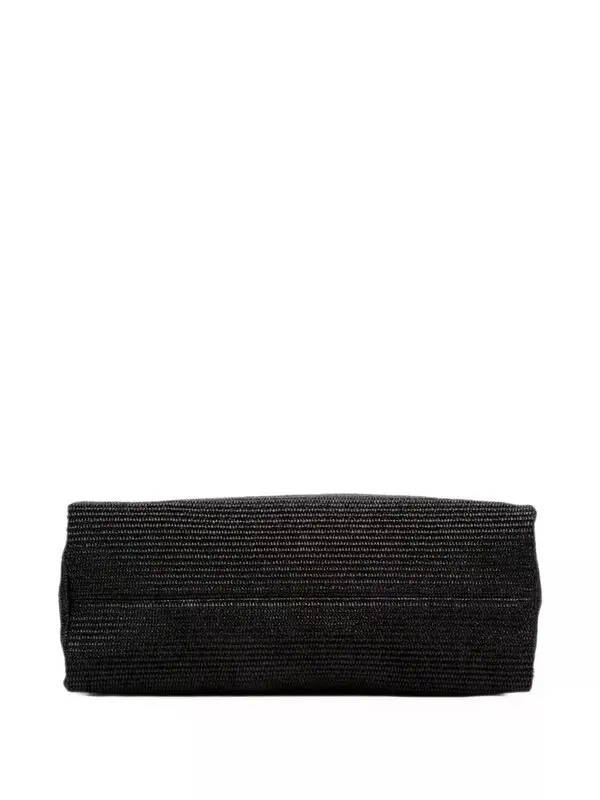 Marni Raffia Effect Nylon Shopping Tote - Black
