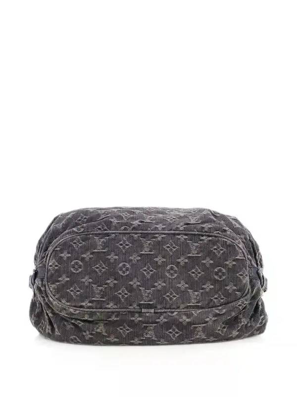 LOUIS VUITTON Monogram Denim Hobo Bag - Black