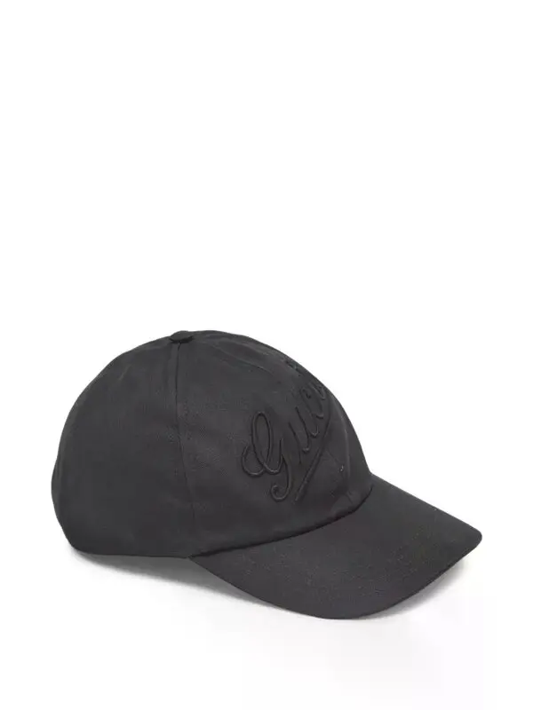 Gucci Logo Embroidered Baseball Cap - Black