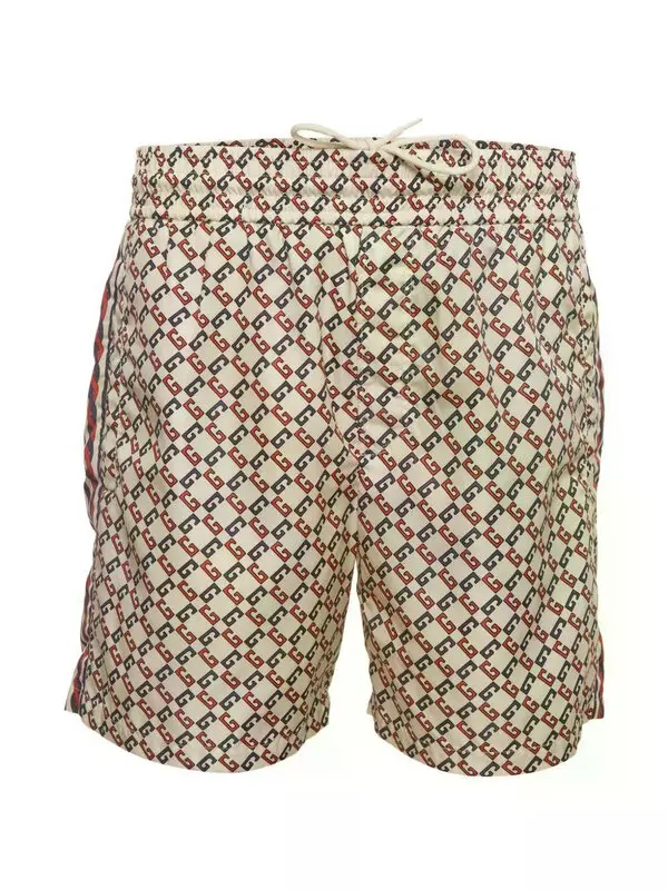 Gucci Geometric G Print Swim Shorts