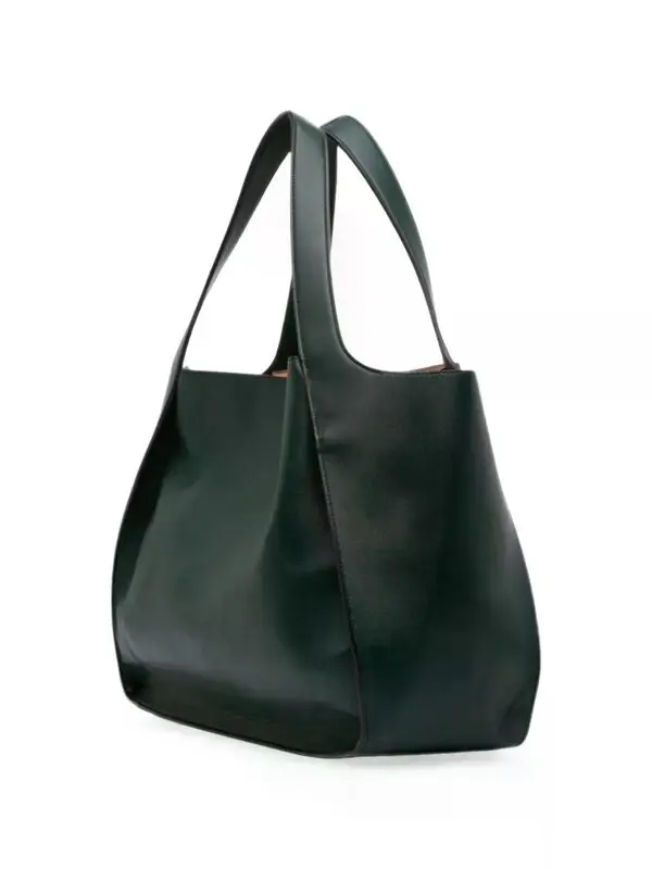 Stella McCartney 2019 Faux Leather Stella Logo Tote Bag - Green