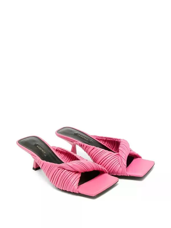 Versace Twist-detail Heeled Sandals