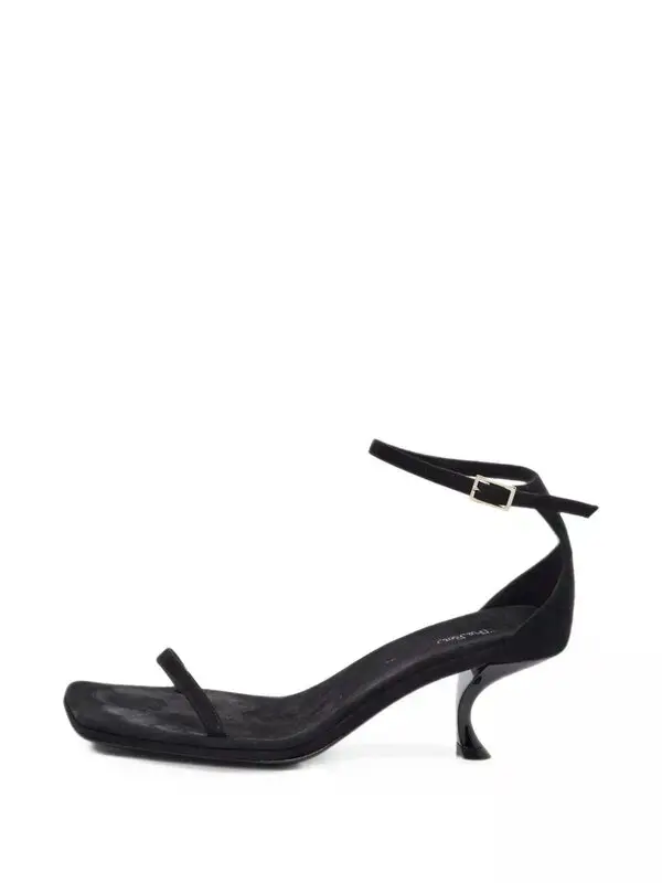 THE ROW Suede Ankle Strap Sandals
