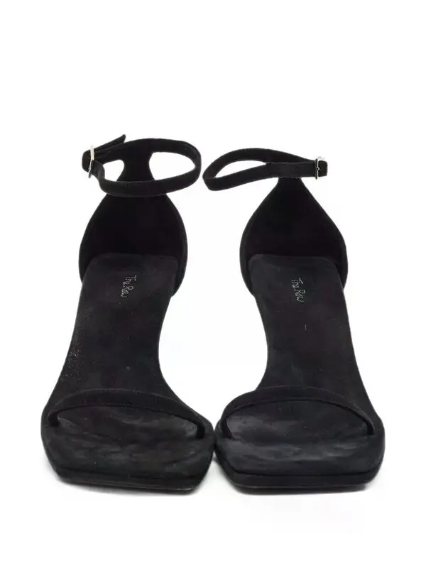 THE ROW Suede Ankle Strap Sandals