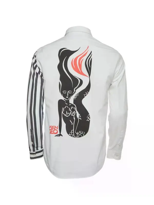 Kenzo Printed Striped Shirt