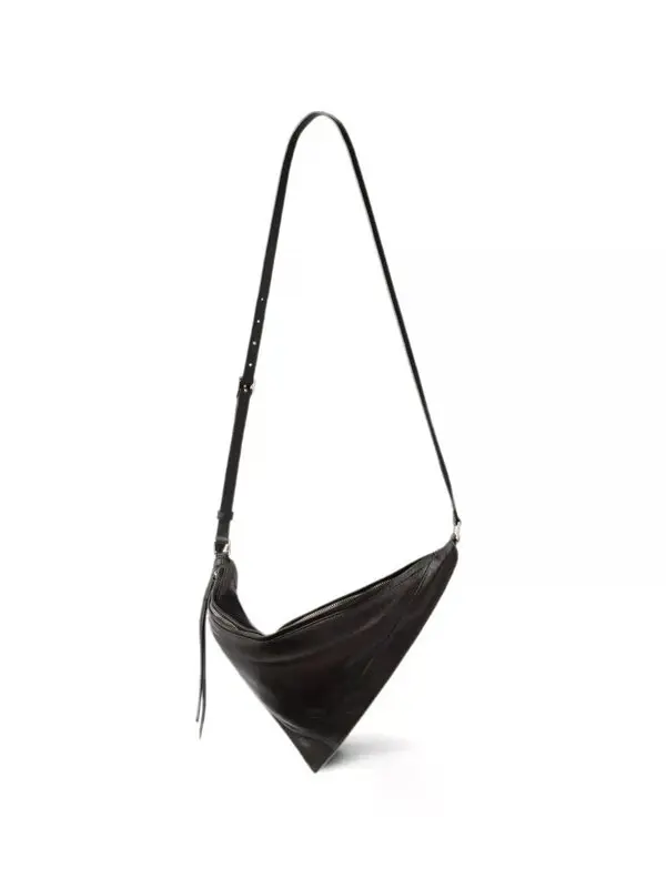 LEMAIRE Pocket Scarf Bag In Shiny Nappa Lambskin - Brown