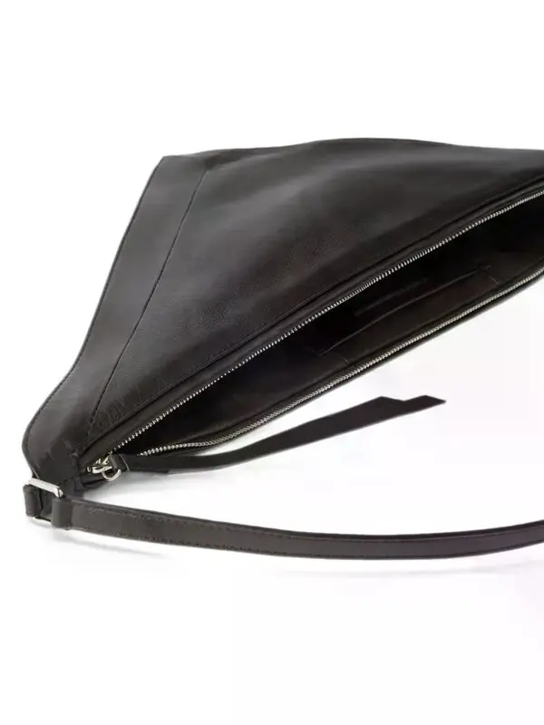 LEMAIRE Pocket Scarf Bag In Shiny Nappa Lambskin - Brown
