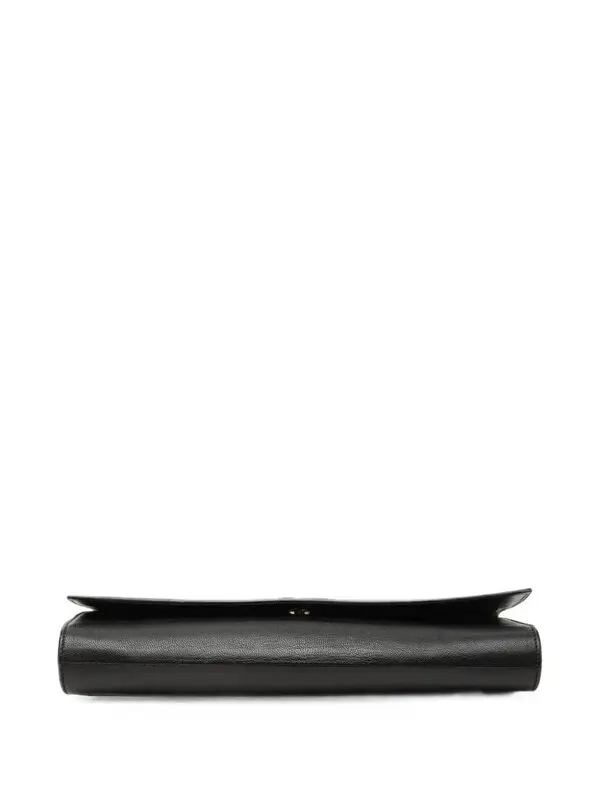 Saint Laurent Large Calfskin Monogram Belle De Jour Clutch Bag
