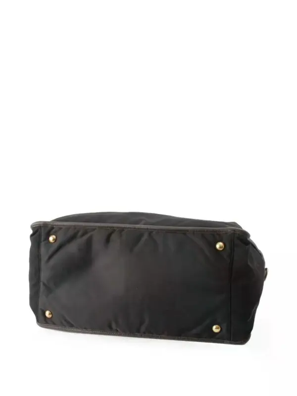 Prada 2000-2026 Tessuto Canapa Logo Satchel