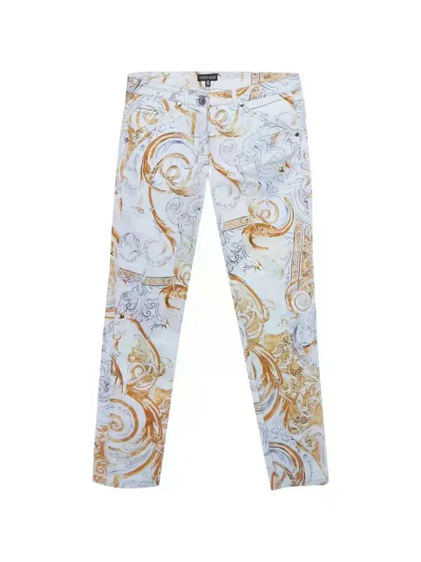 Roberto Cavalli Printed Skinny Trousers