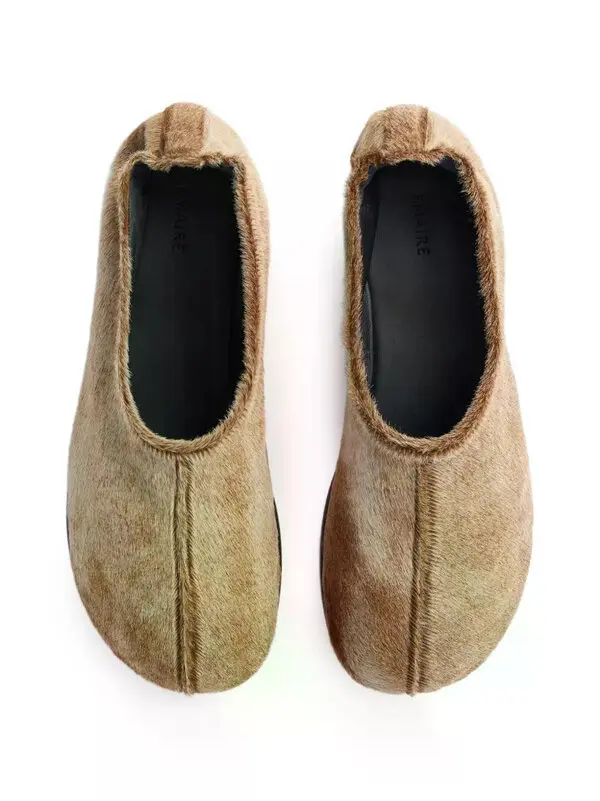 LEMAIRE Natural Pony-style Leather Sock Slip-ons - Neutrals