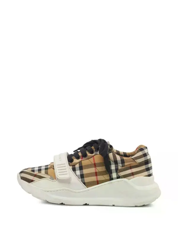 Burberry Regis House Check Sneakers - Neutrals