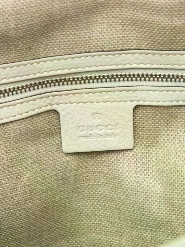 Gucci Calfskin Icon Bit Satchel - White