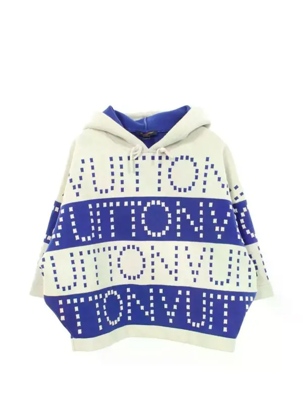LOUIS VUITTON Logo-pattern Hoodie - Neutrals