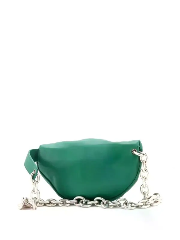 Bottega Veneta The Chain Pouch Leather Belt Bag - Green